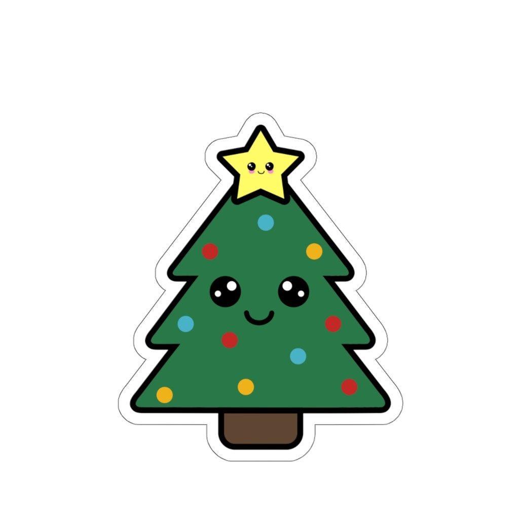 Christmas Tree Sticker - Etsy