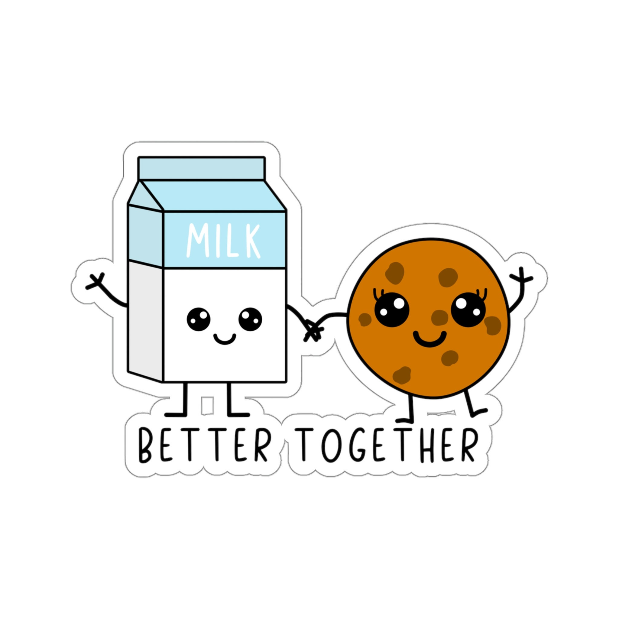Milk & Cookie Better Together Sticker - Etsy