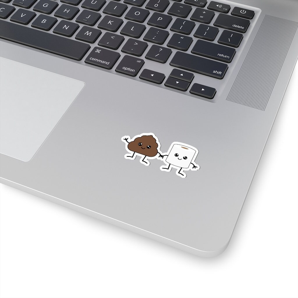 Poop & Toilet Paper Sticker - Etsy