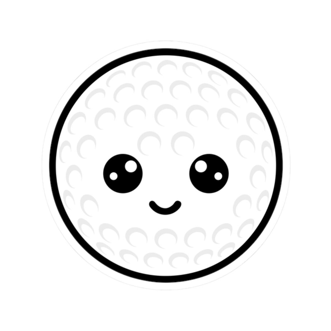 Golf Ball Sticker - Etsy
