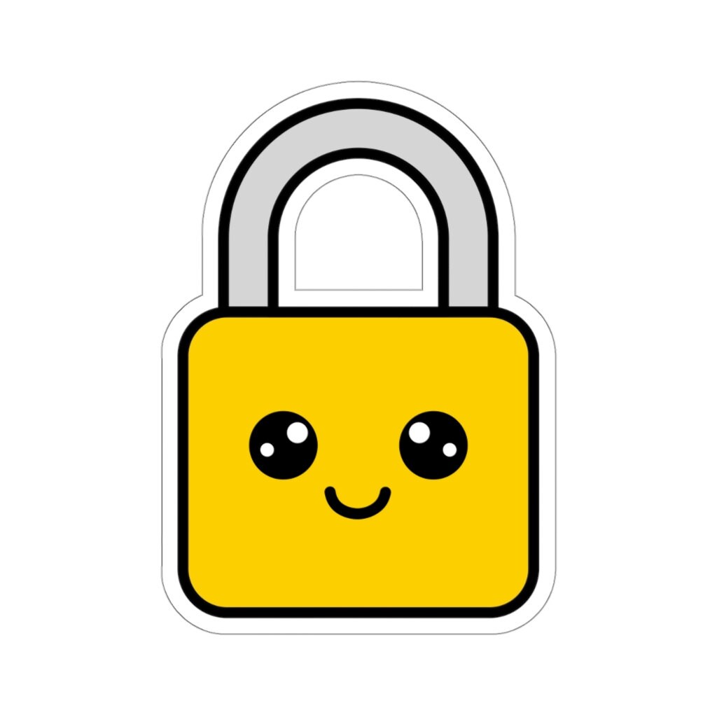 Lock Sticker - Etsy