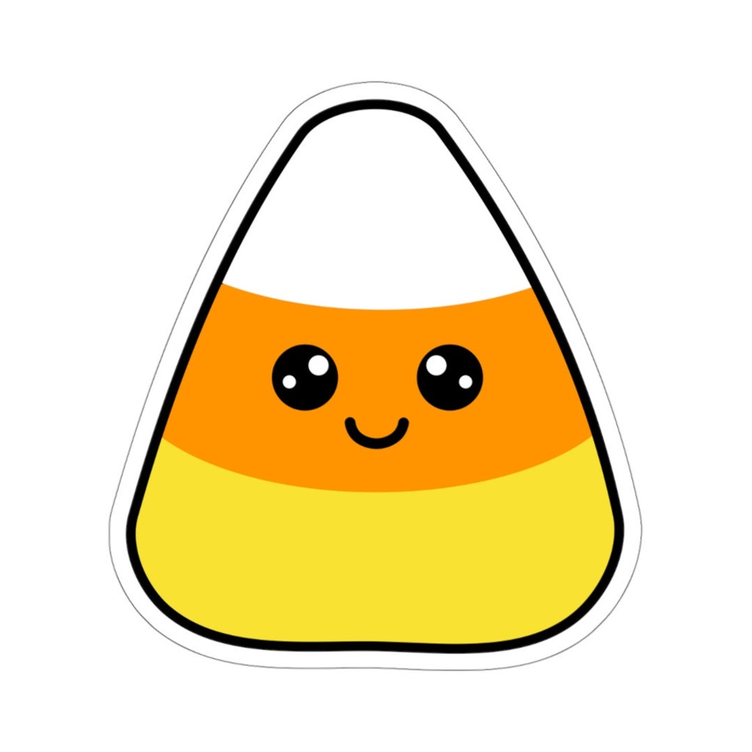 Candy Corn Sticker - Etsy