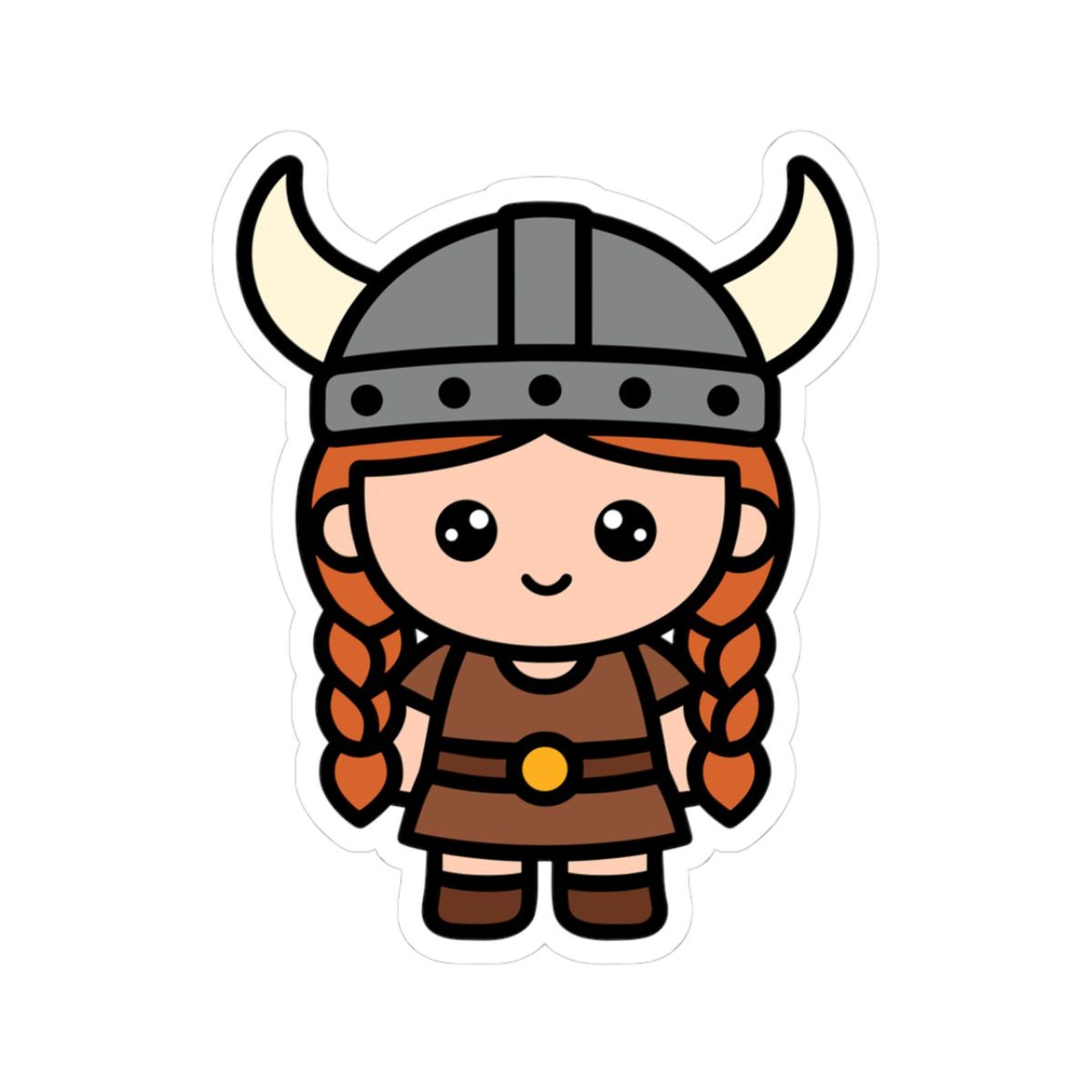 Viking Girl Sticker - Etsy