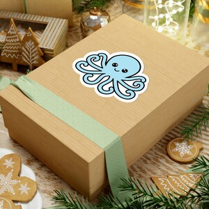 Blue Octopus Sticker - Etsy