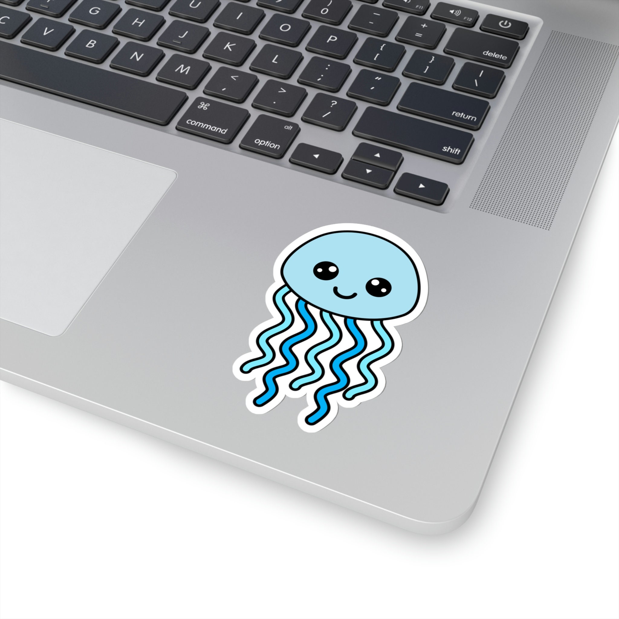 Blue Jellyfish Sticker - Etsy