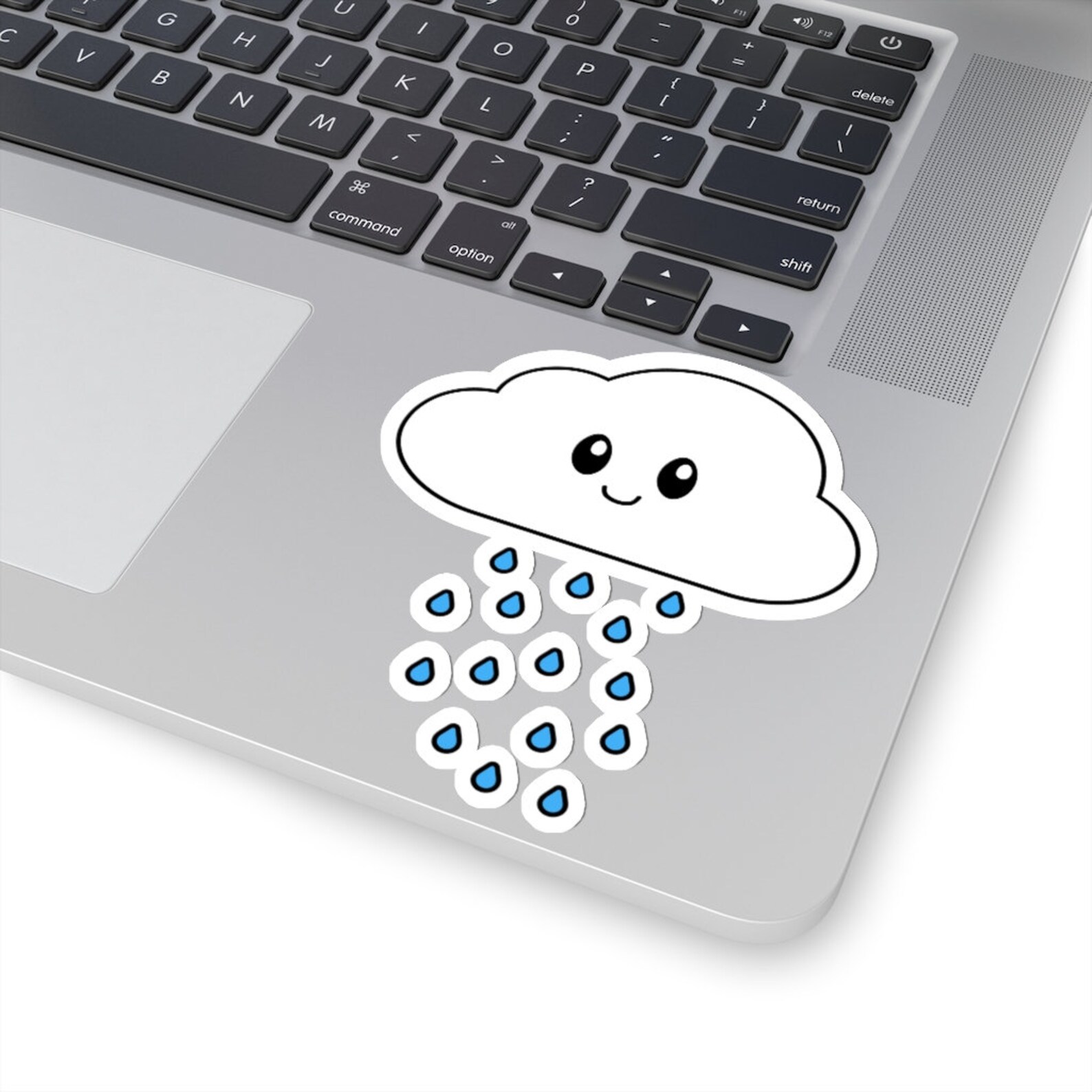 Happy Rain Cloud Sticker - Etsy