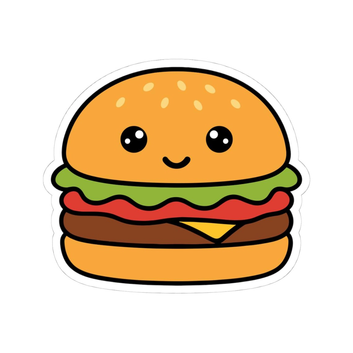 Hamburger Sticker - Etsy UK