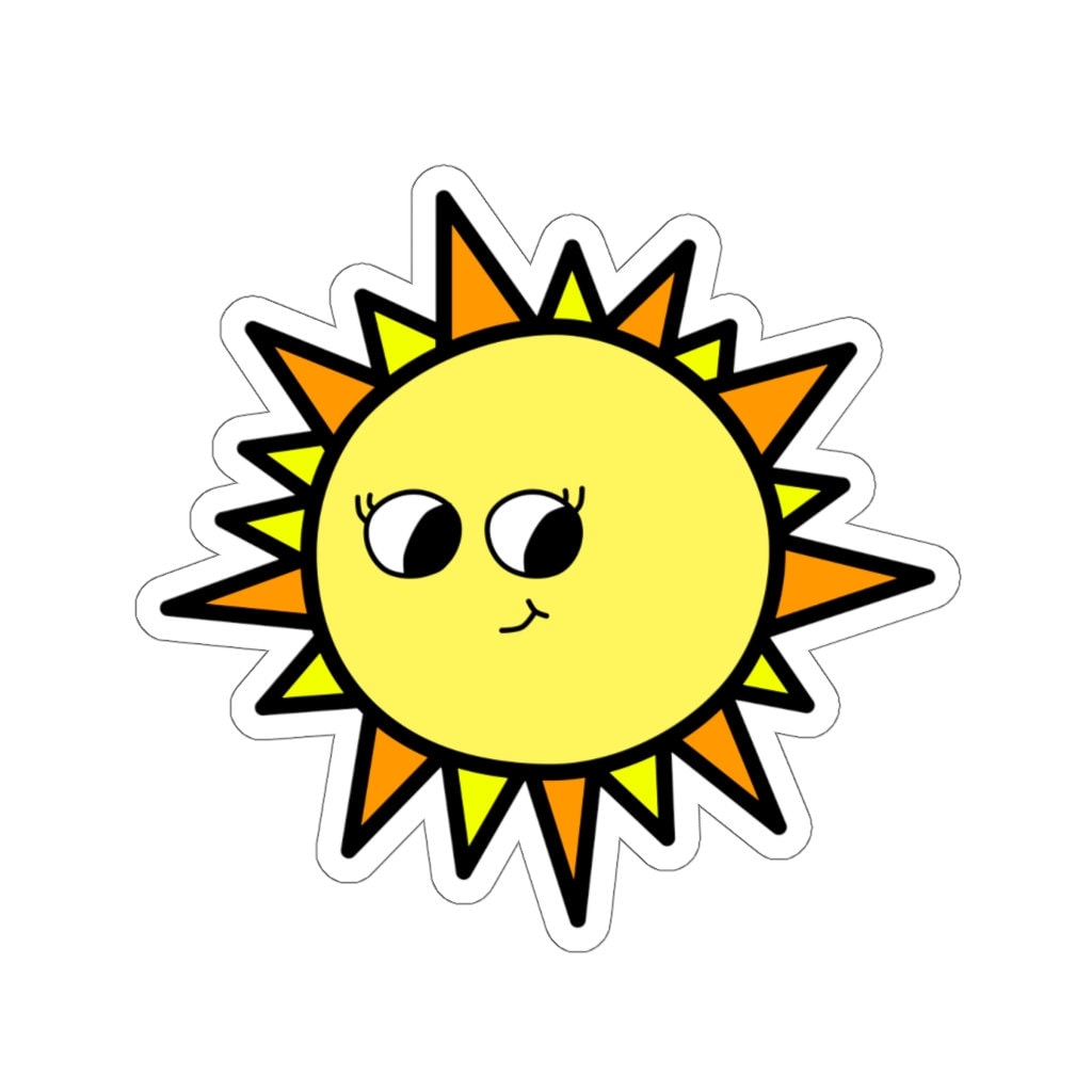 Sun Sticker - Etsy