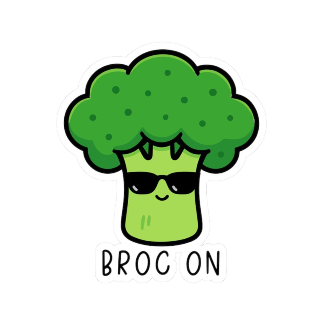 Broc on Broccoli Sticker - Etsy