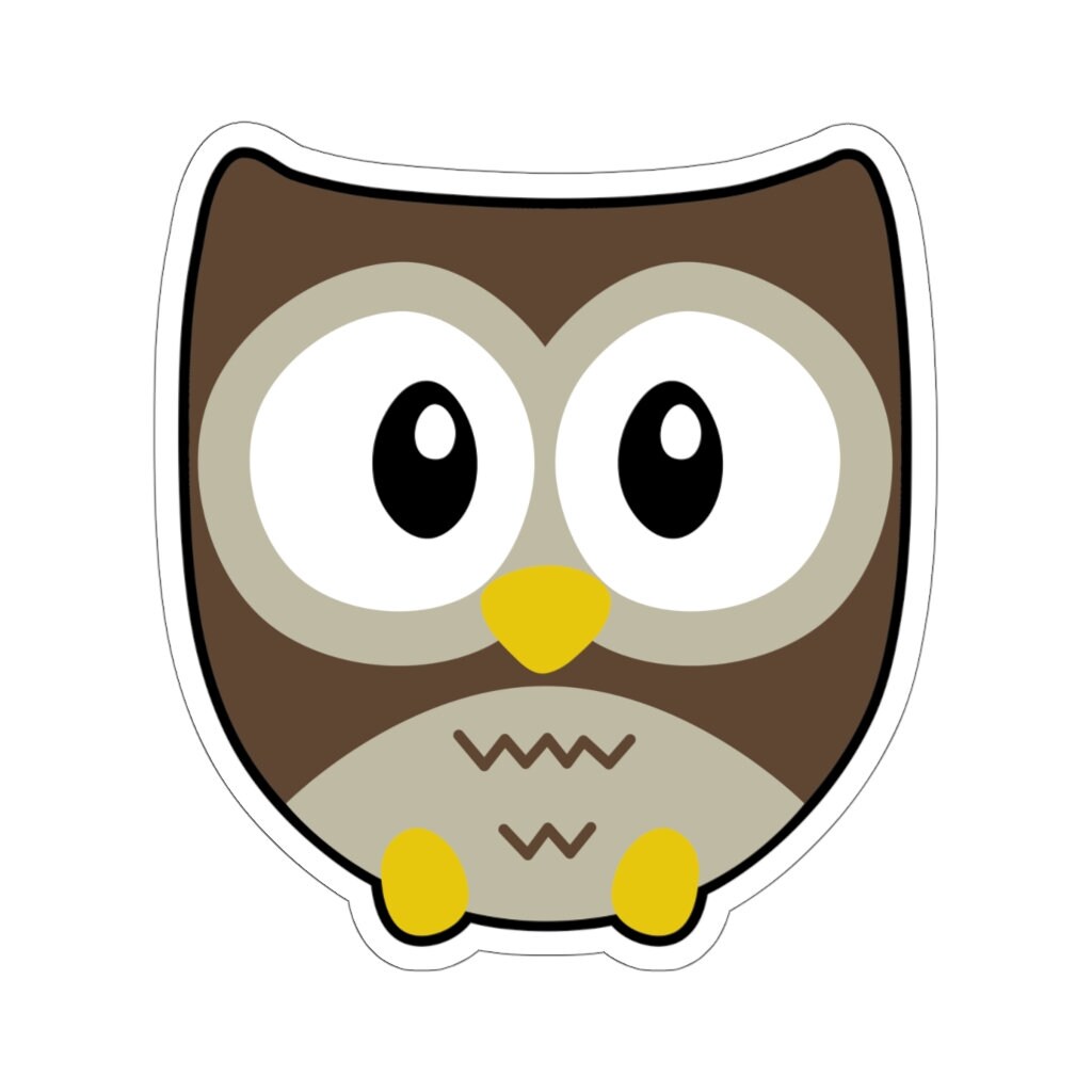 Owl Sticker | Etsy