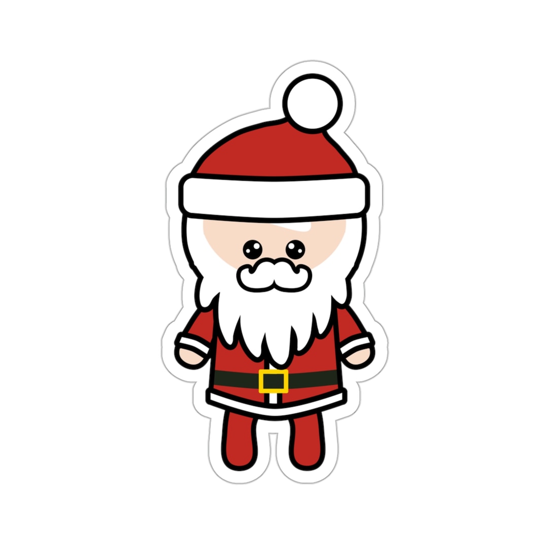 Santa Sticker - Etsy