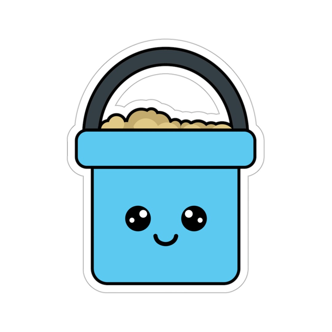 Blue Sand Bucket Sticker - Etsy