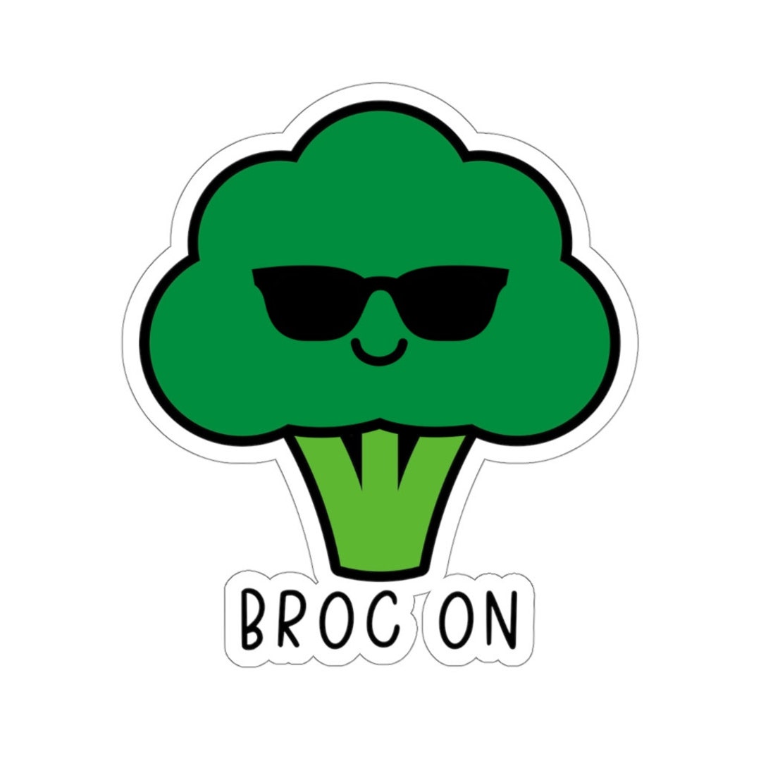 Broc on Broccoli Sticker - Etsy