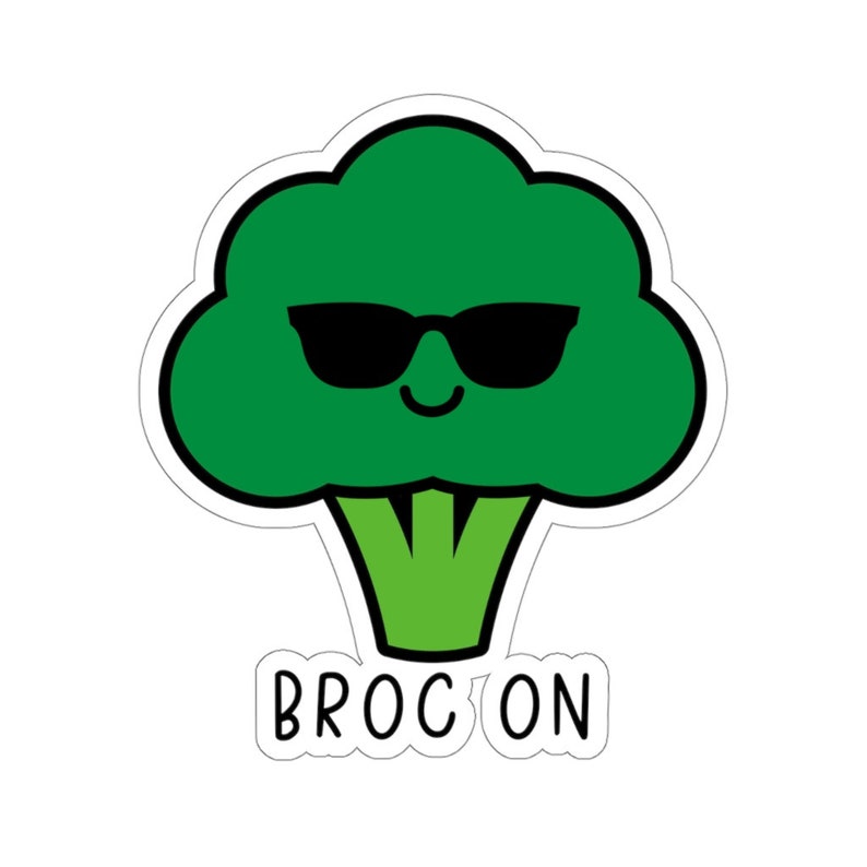 Broc on Broccoli Sticker - Etsy