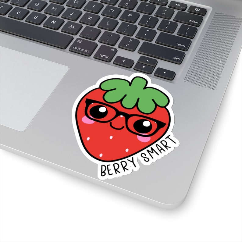 Berry Smart Strawberry Sticker - Etsy