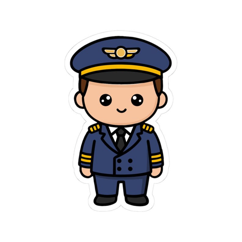 Commercial Airline Pilot Sticker - Etsy