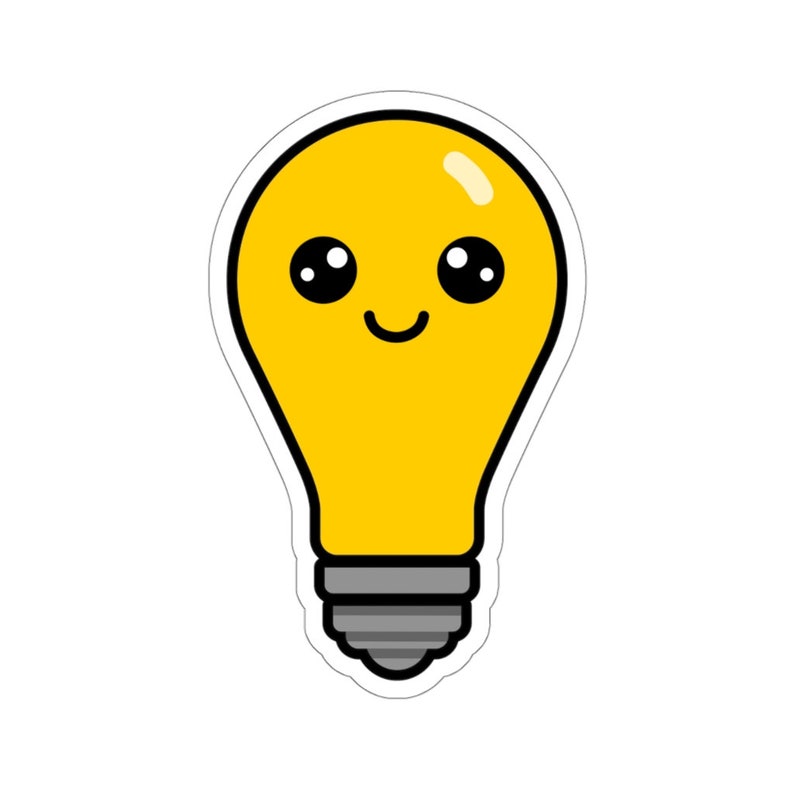 Lightbulb Sticker - Etsy