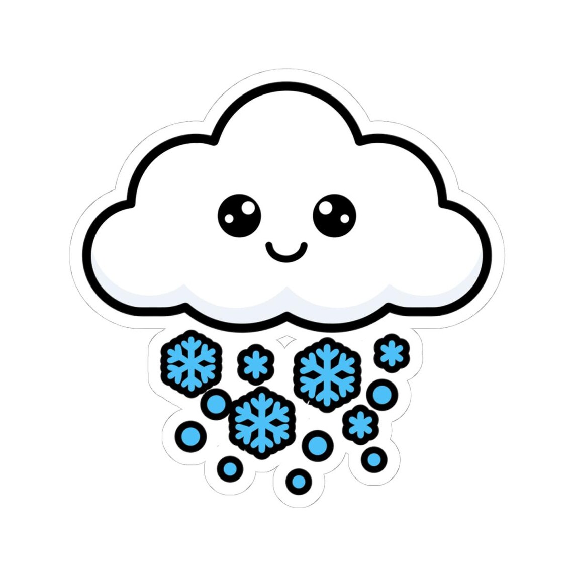 Sticker nuage de neige - Etsy France