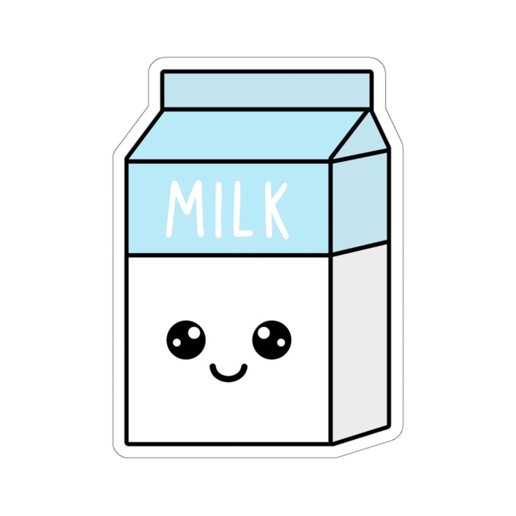 Milk Carton Sticker - Etsy