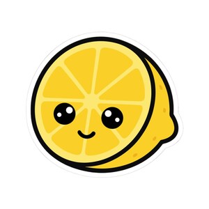Lemon Sticker - Etsy