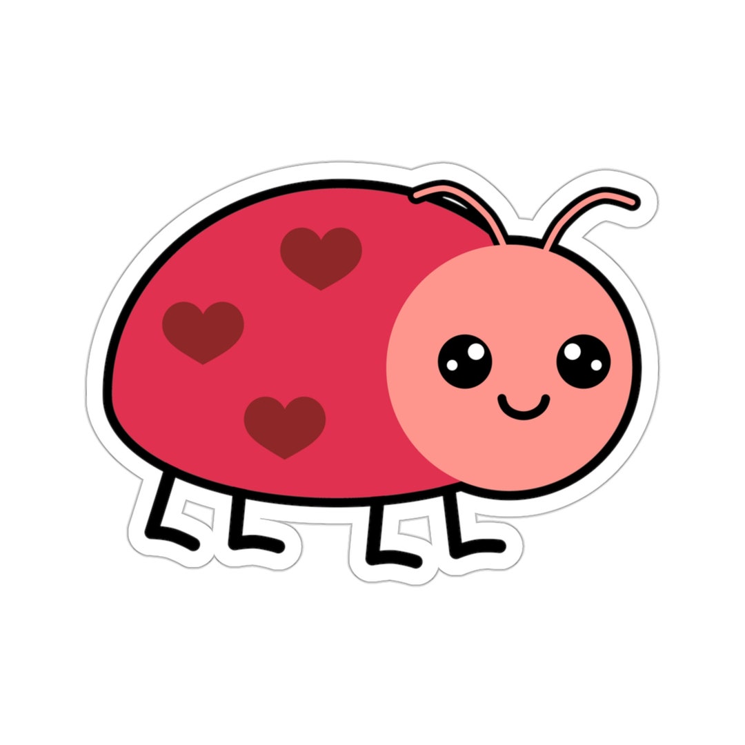 Red Love Bug Sticker - Etsy