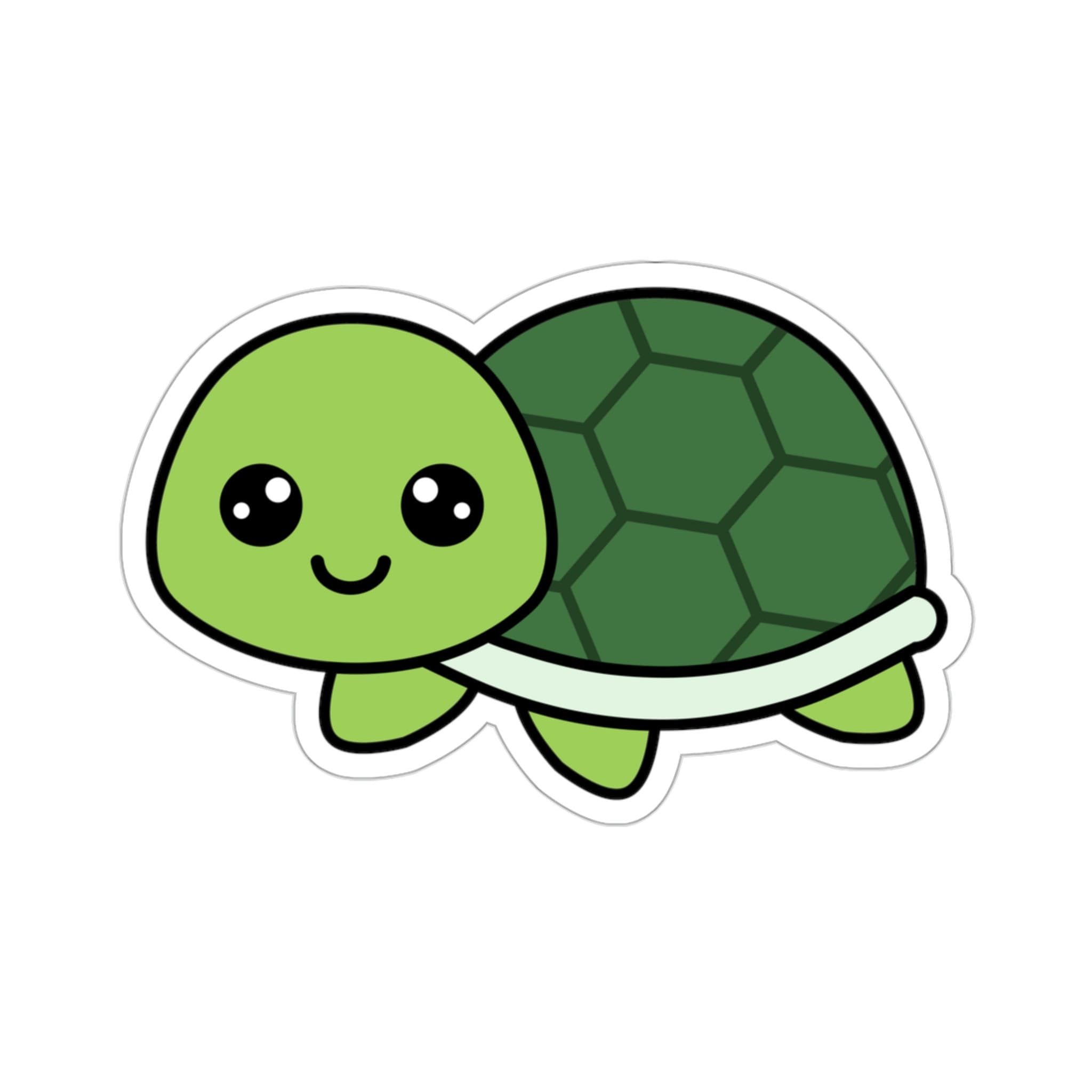 Sea Turtle With Green Shell Sticker - Etsy