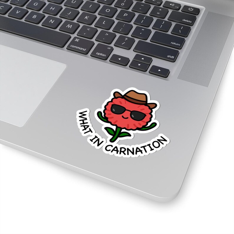 What in Carnation Sticker - Etsy