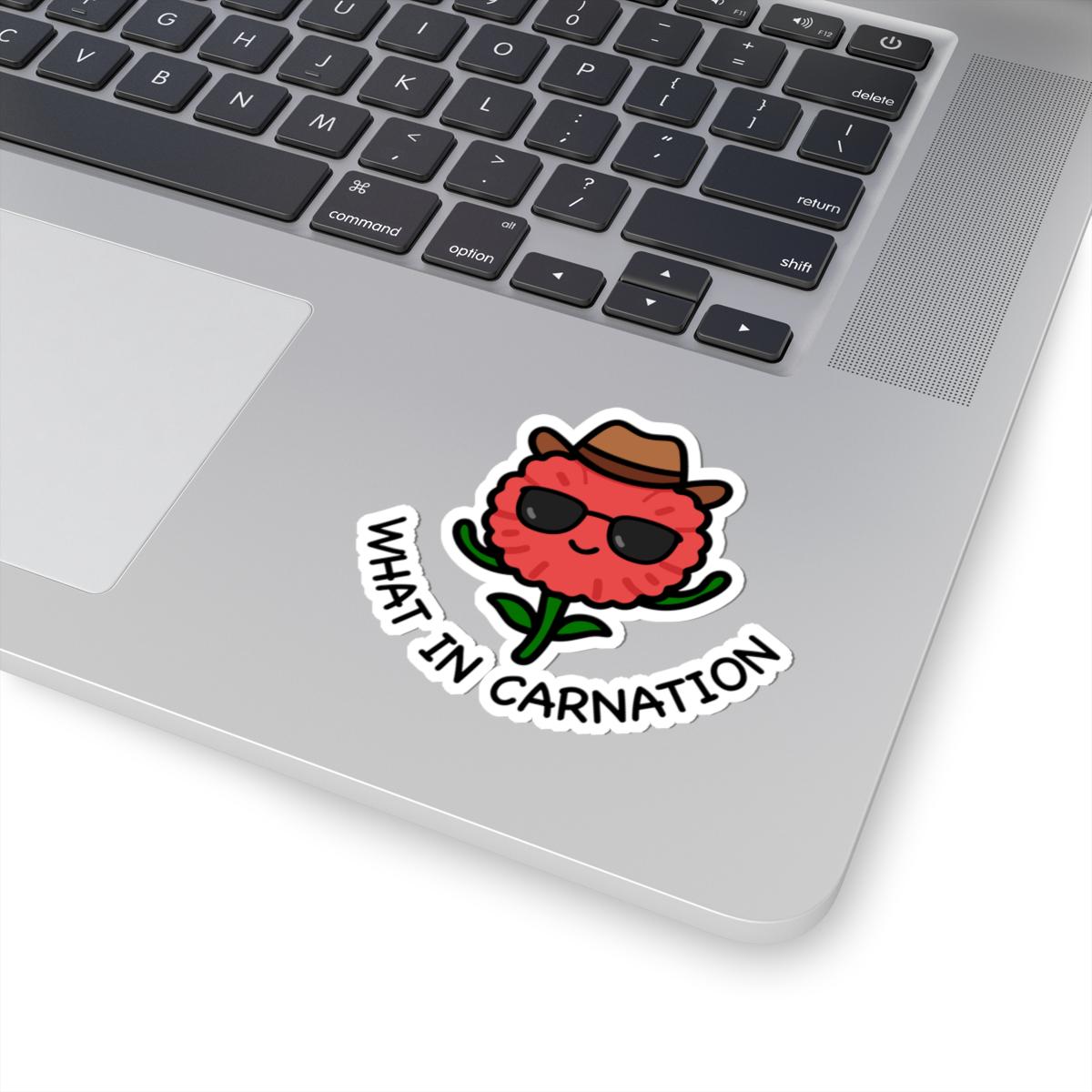 What in Carnation Sticker - Etsy