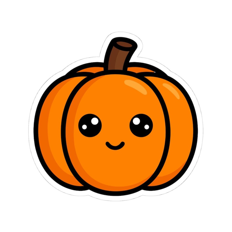 Pumpkin Sticker - Etsy