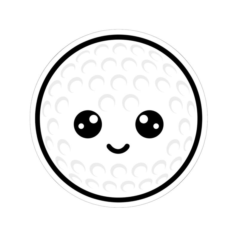 Golf Ball Sticker - Etsy