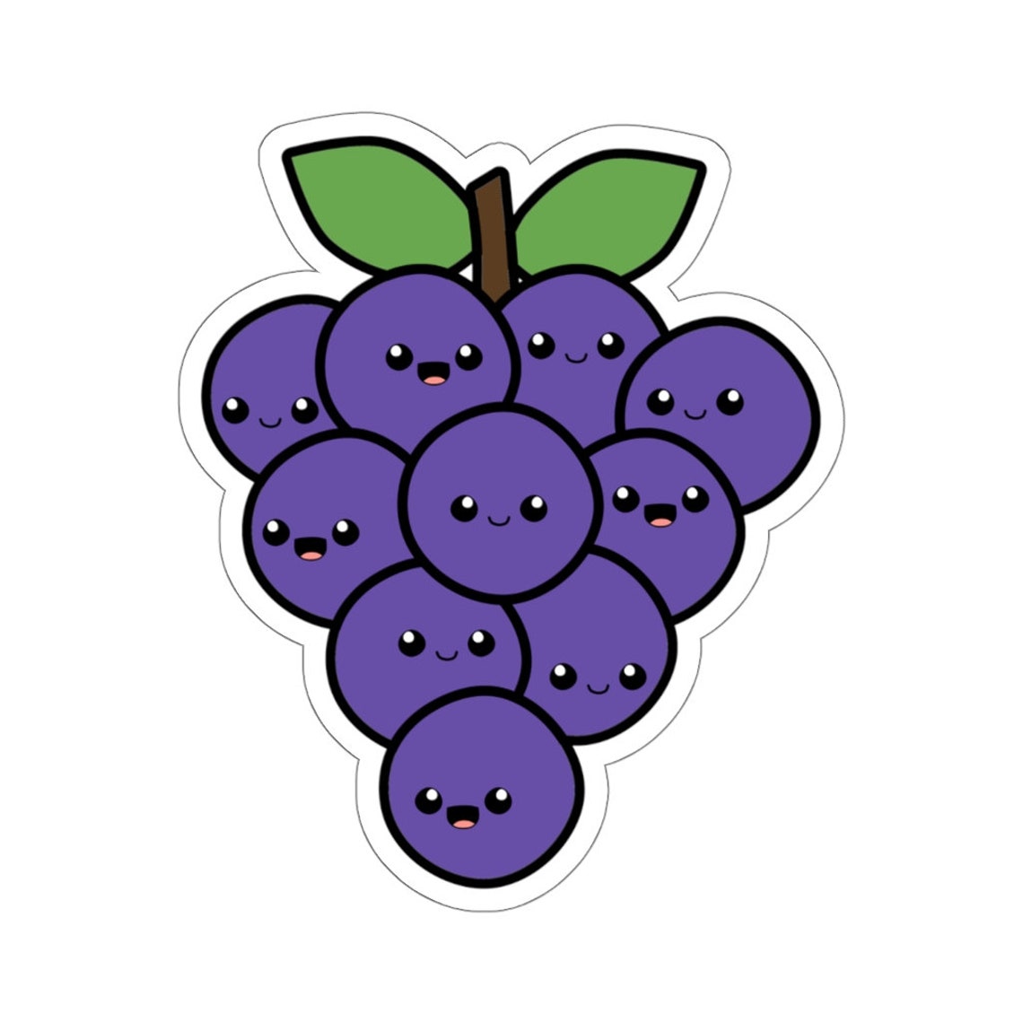 Grape Sticker - Etsy