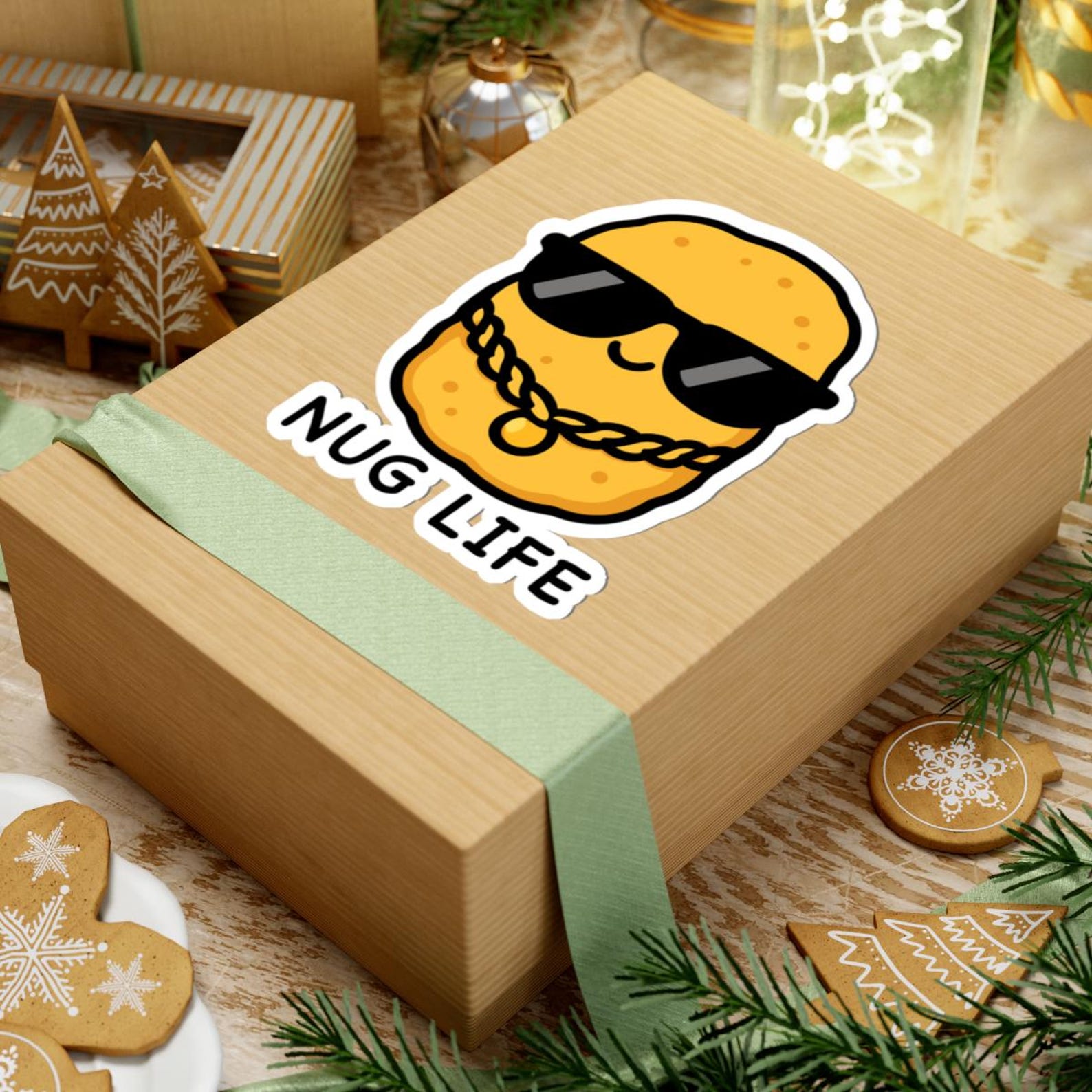 Nug Life Chicken Nugget Sticker - Etsy