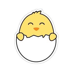 Baby Chick Sticker - Etsy