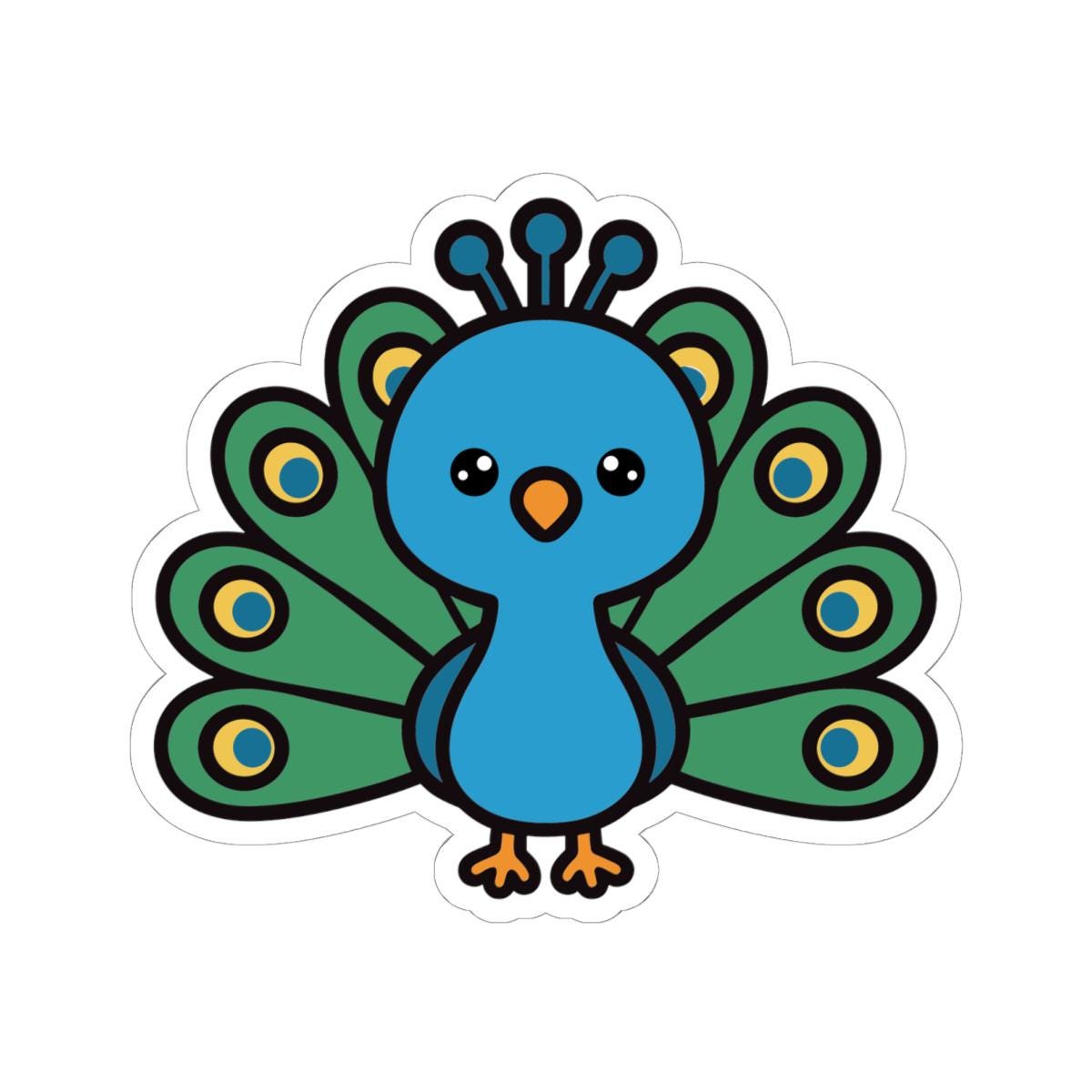 Peacock Sticker - Etsy