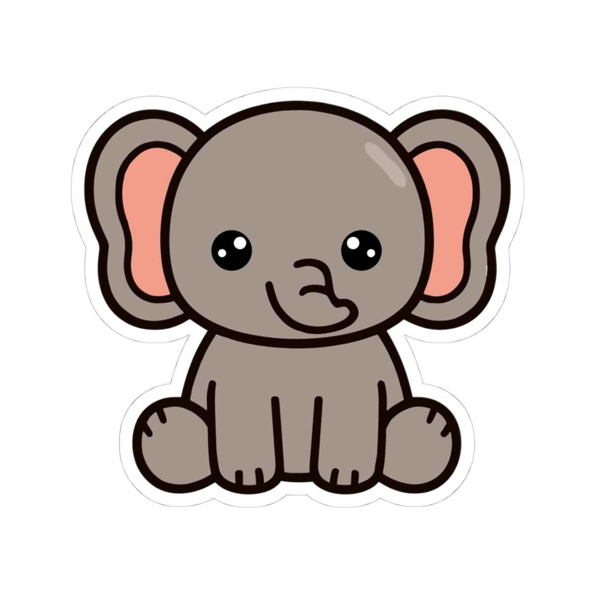 Elephant Sticker - Etsy