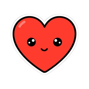 Heart Sticker - Etsy