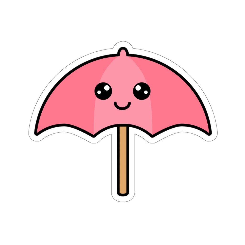 Beach Umbrella Sticker - Etsy