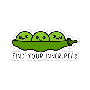 Find Your Inner Peas Sticker - Etsy