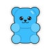 Blue Gummy Bear Sticker - Etsy