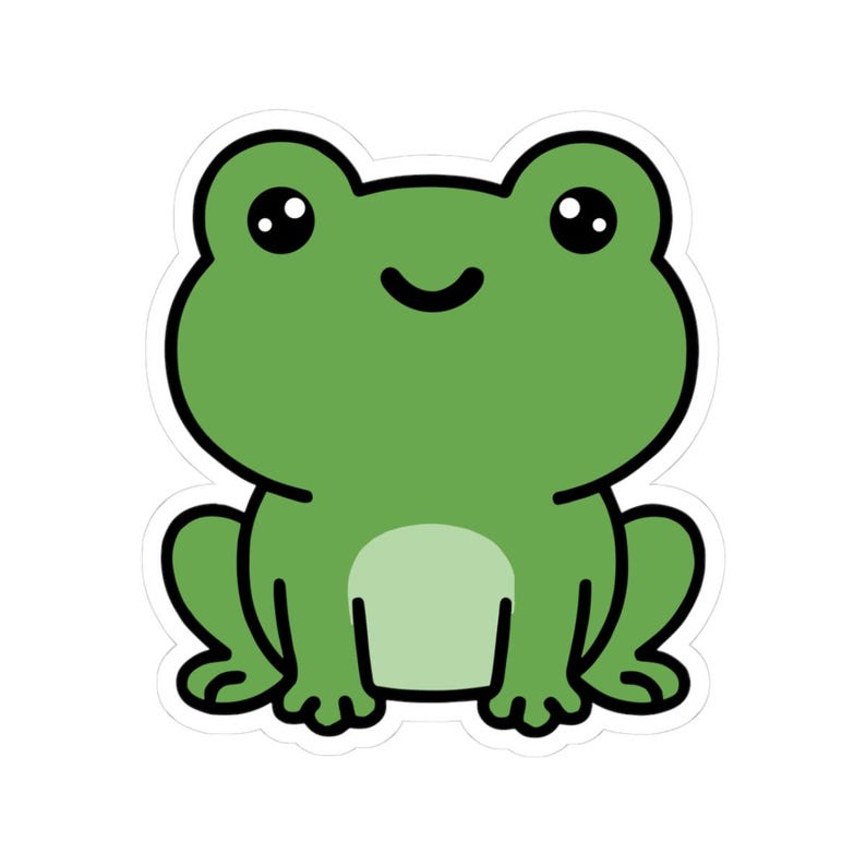 Frog Sticker - Etsy