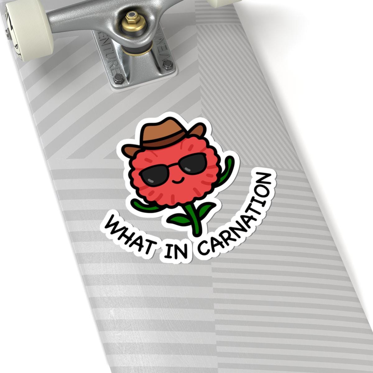 What in Carnation Sticker - Etsy