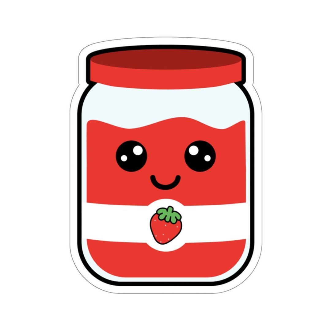Strawberry Jam Sticker - Etsy