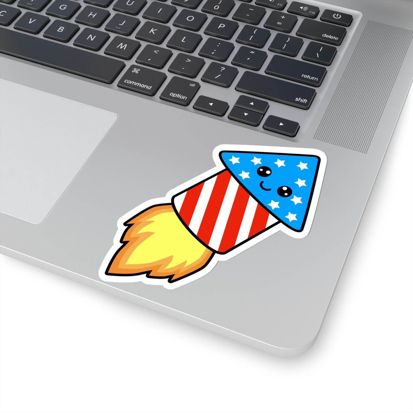 Red White & Blue Firework Sticker - Etsy