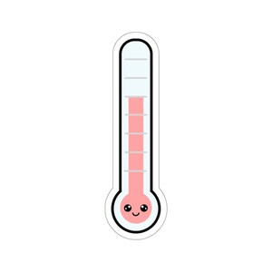 Thermometer Sticker - Etsy