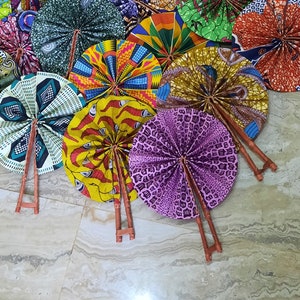 Wholesale African Foldable Hand Fan 100 Pieces Made in Ghana - Etsy