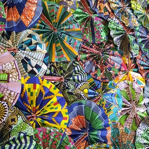 Wholesale African Foldable Hand Fan 100 Pieces Made in Ghana - Etsy