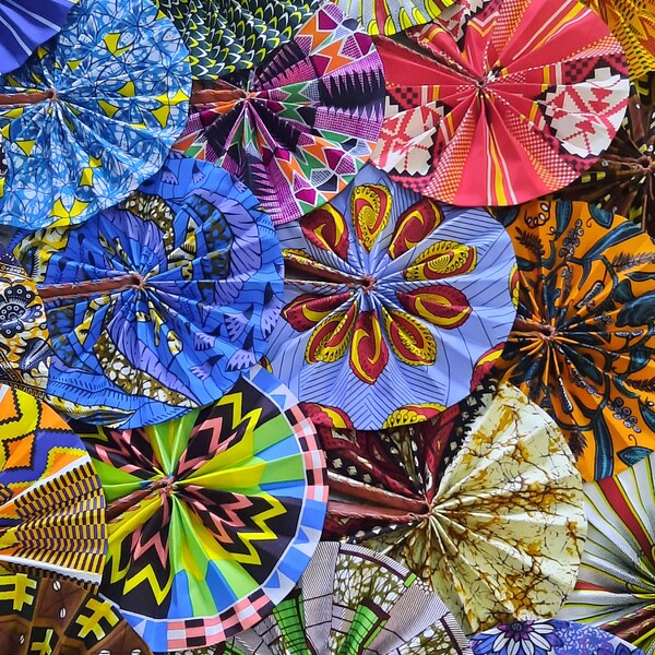 African Fan Black - Etsy