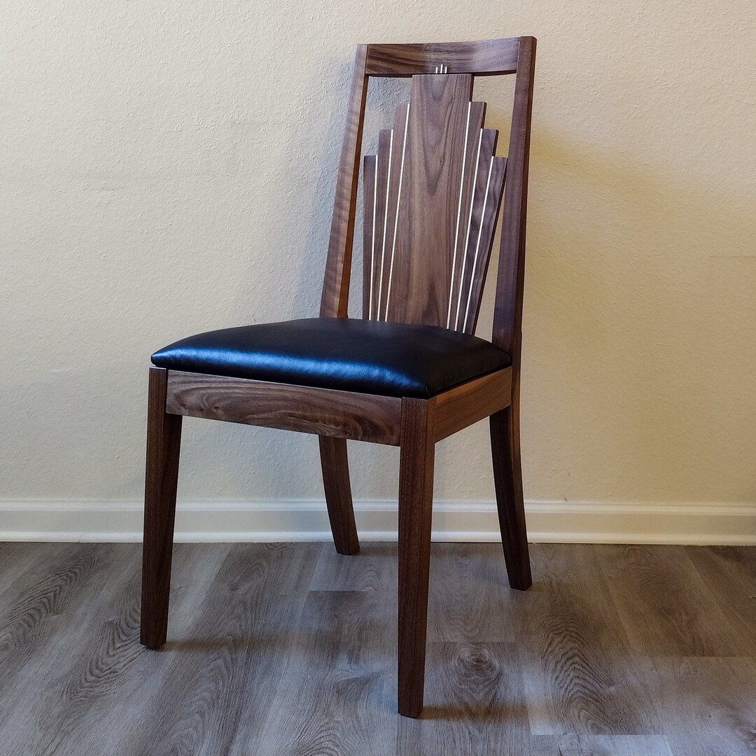 Modern Art Deco Fanfare Side Chair - Etsy
