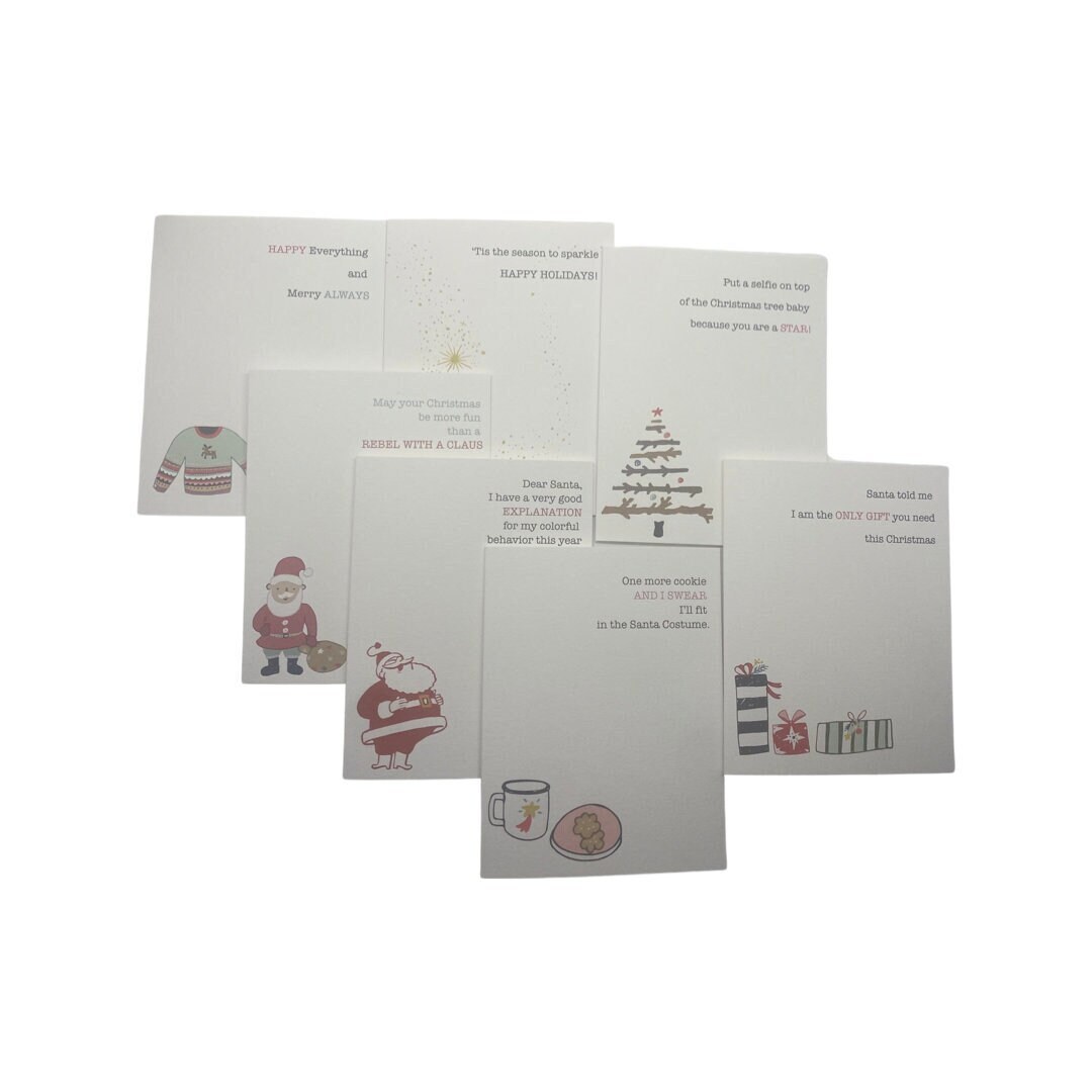 Ultimate Christmas Card Pack (seven Cards) - Etsy