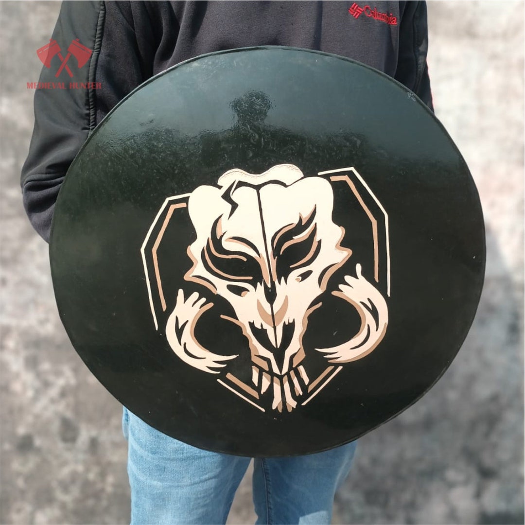 Handmade Mythosaur Skull Steel Shield 22-inch - Etsy